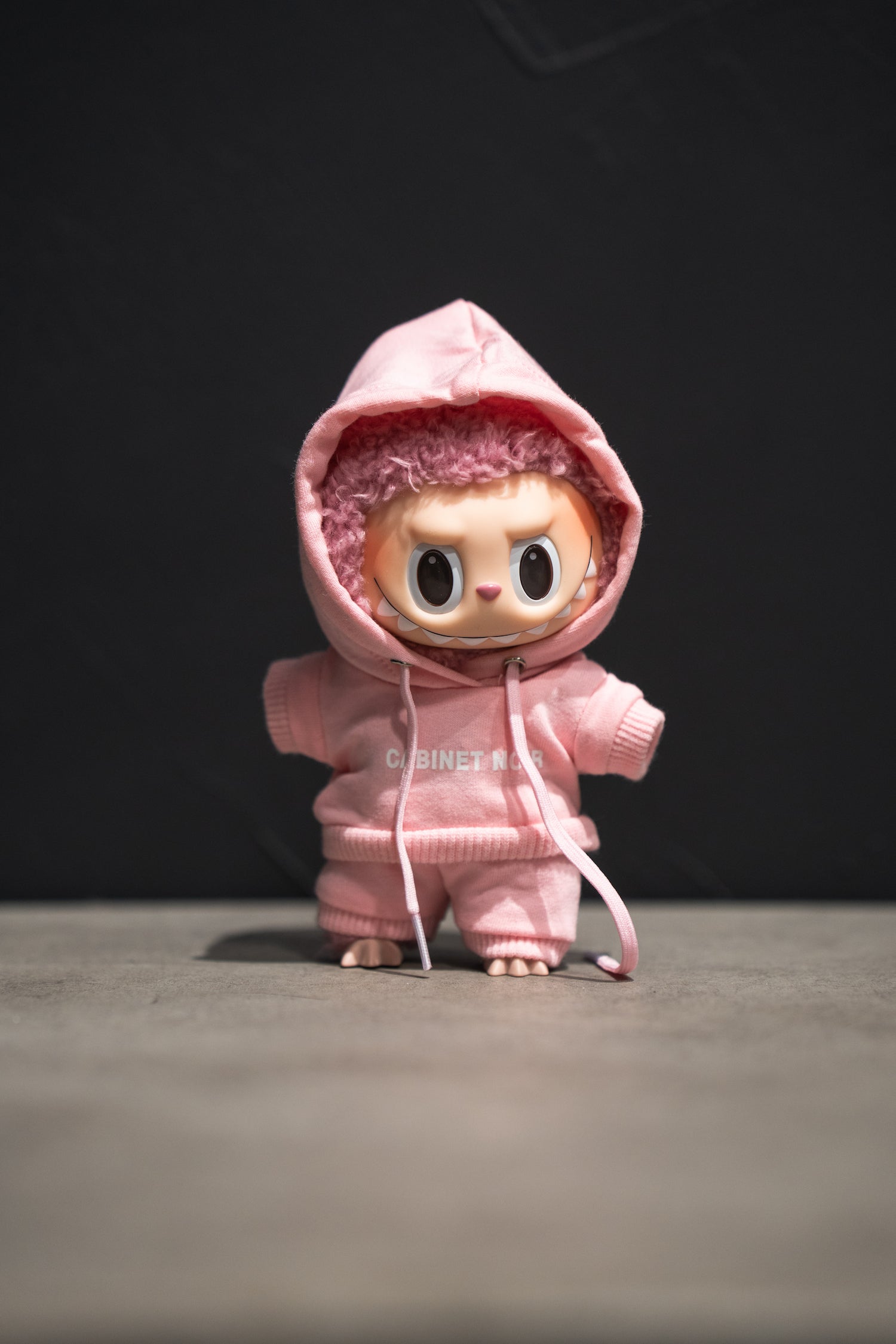 Cabinet Noir Labubu Hoodie Tracksuit Set Pink