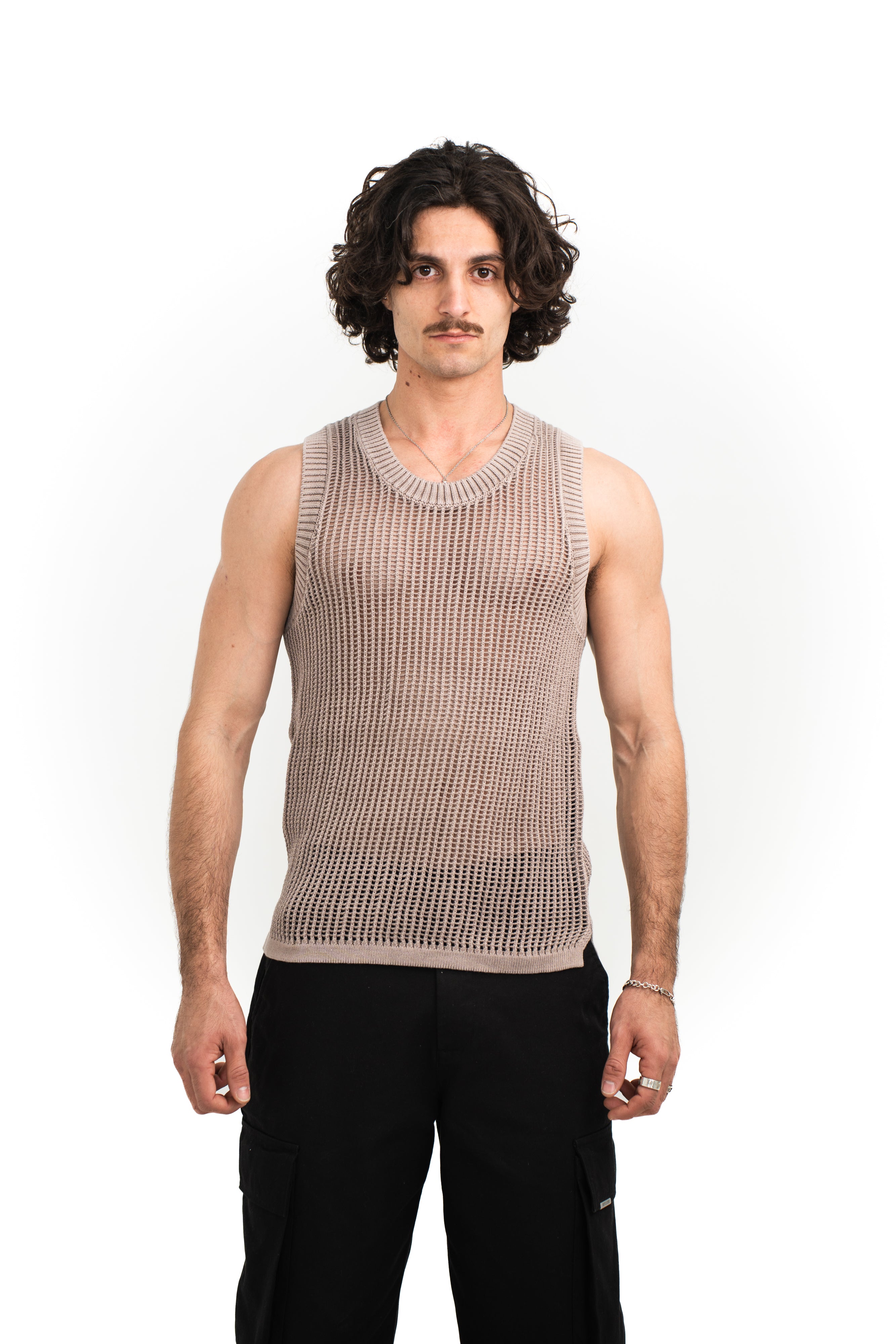 Represent Washed Knit Vest Tank Top Dawn – Cabinet Noir